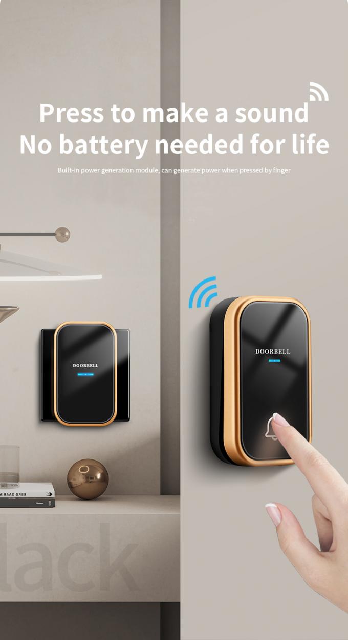 OEM Wireless Audio Only Doorbell Calling Bell Waterproof IP44 With 3 ...